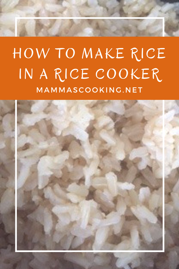 Pinterest rice cooker image - Mamma's Cooking
